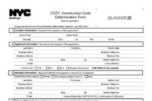 CCD1, Construction Code Determination · Fontan Architecture