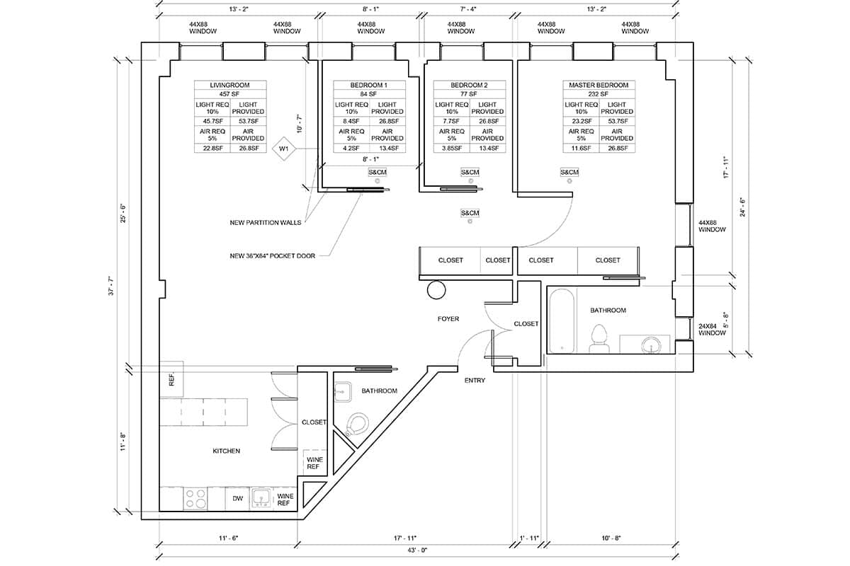 Bedroom Codes NYC Habitable Space · Fontan Architecture