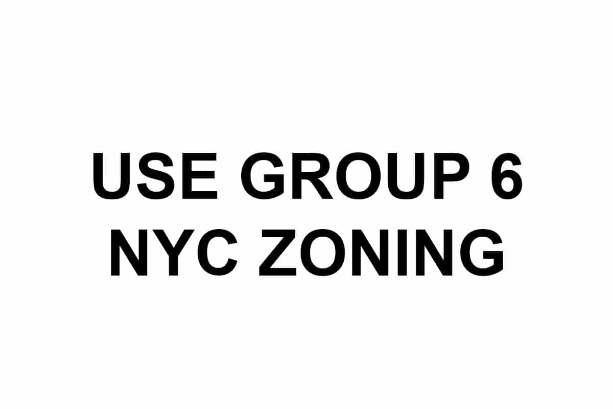 Use Group 6 NYC Services & Retail Zoning · Fontan Architecture