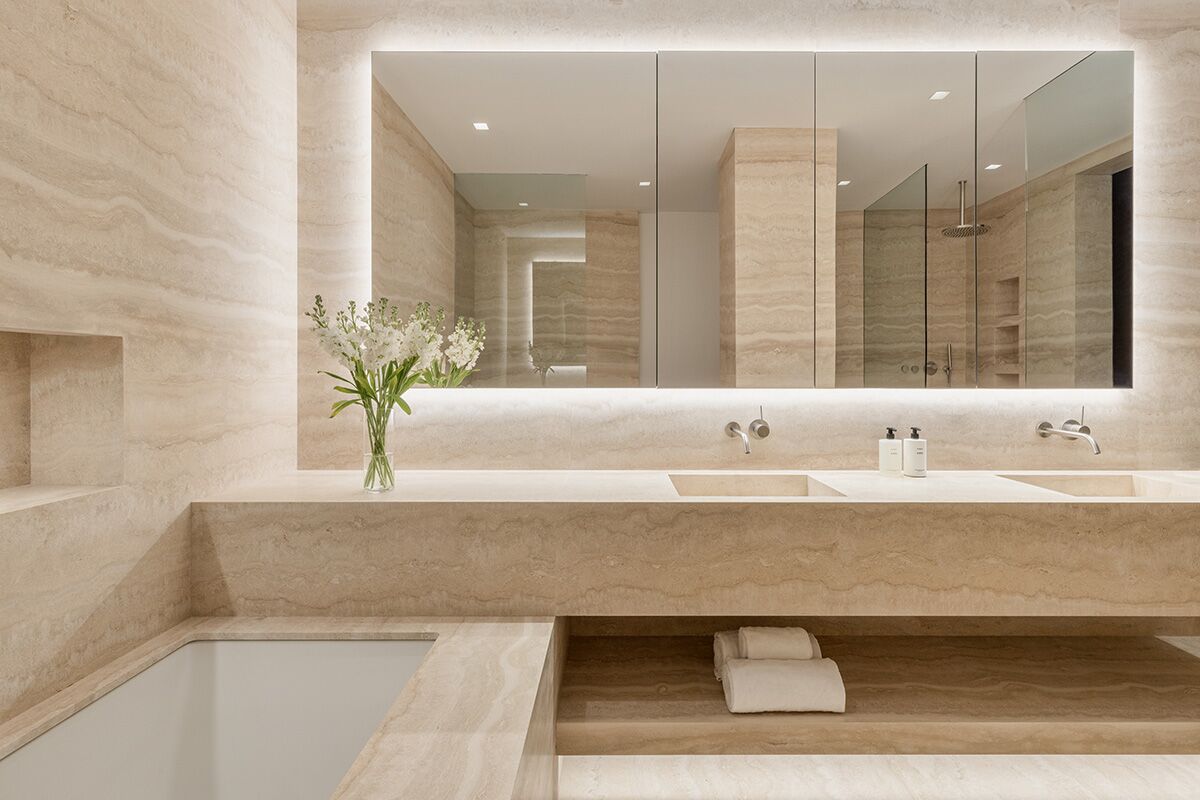 Bathroom Designs Without Any Tiles · Fontan Architecture